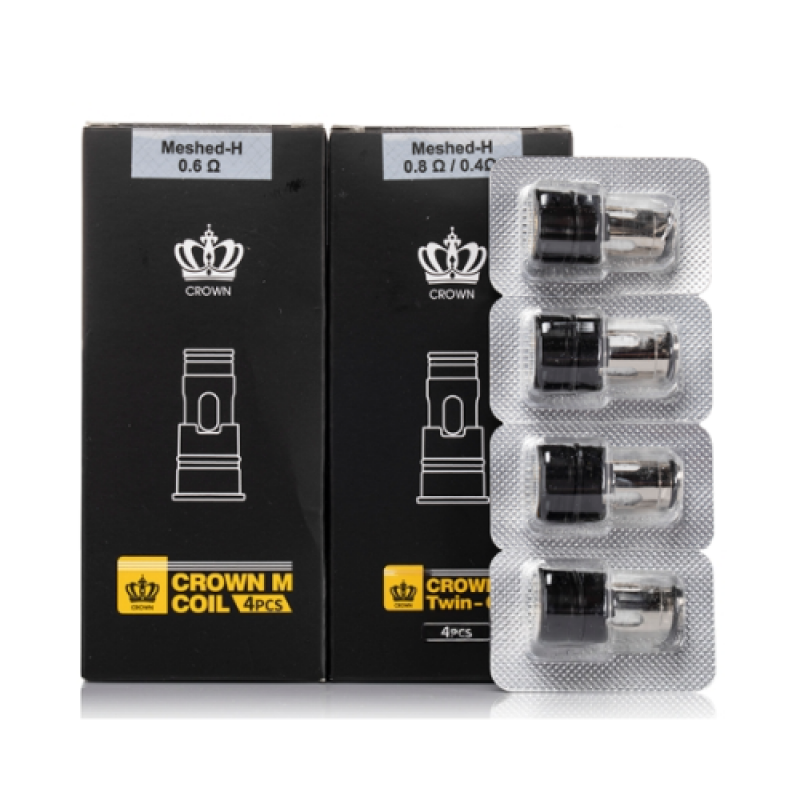 Uwell Crown M Coils 4pk, crown m pod mod kit, twin-coil, twin coil
